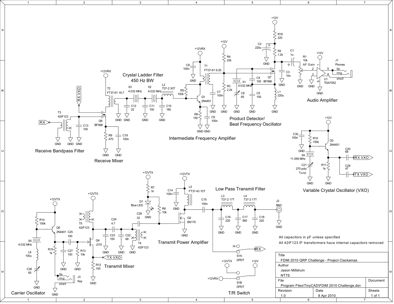 [DIAGRAM] Simple Qrp Transceiver Circuit Diagrams - WIRINGSCHEMA.COM